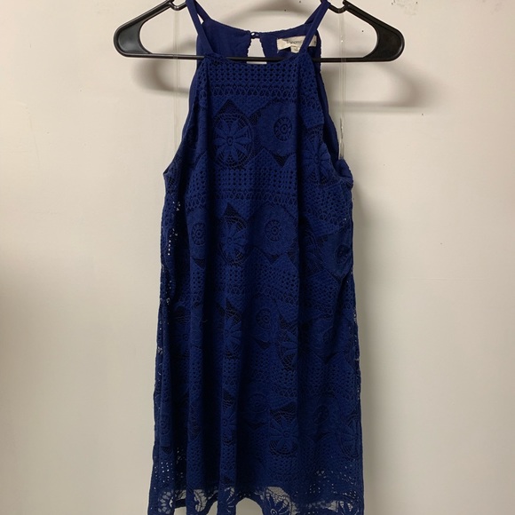 Francesca's Collections | Dresses | Francescas Blue Lace Shift Dress ...